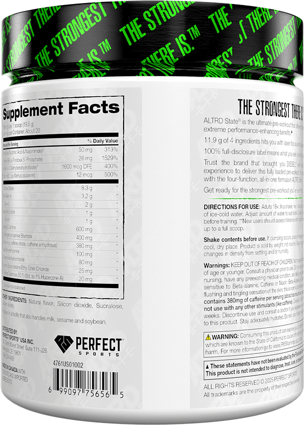 ALTRD State Strongest Pre Workout | Explosive Energy & Focus