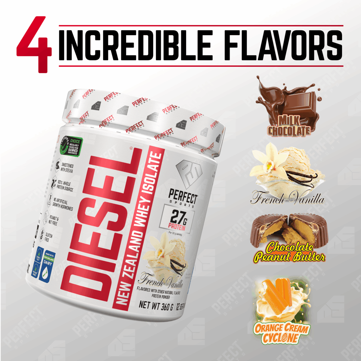 DIESEL Protein Powder | 100% Pure New Zealand Whey Isolate